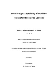 Measuring acceptability of machine translated enterprise content - DORAS
