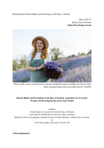 Human rights and psychology in the Republic of Ireland: Aspirations for ...